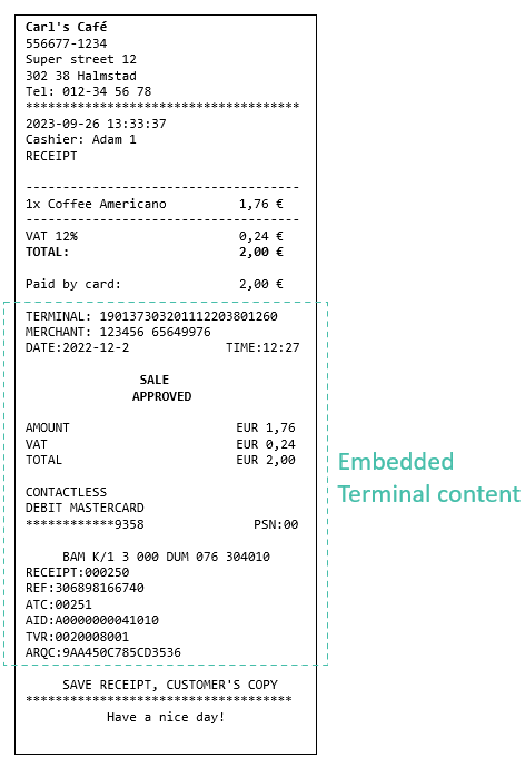 Receipt guidelines | Integration hub